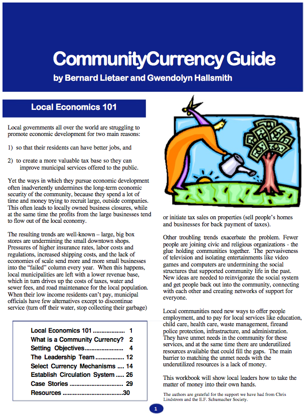 Complementary Currencies – Collaborative Finance